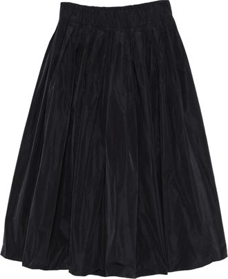 Susanne Bommer jupe mi-longue à volant - Noir