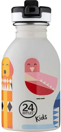 24 Bottles 24Bottles Kids - Gourde isotherme 250 ml avec paille - 24 h froid 12 h - Couvercle scellé - Environnementalement responsable