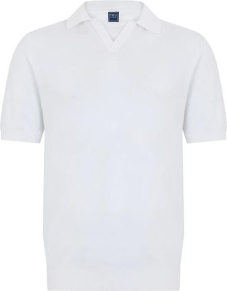 Fedeli Homme, Pulls, Blanc, Taille: L Polo &agrave; Manches Courtes