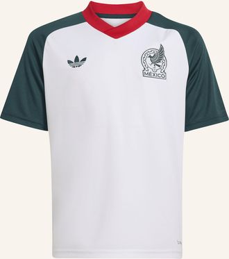 adidas Mexiko 2026 Kids Pre-Match Ausw&auml;rtstrikot weiss