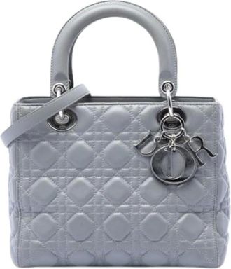 Dior Pre-owned Lady Dior - Femme - Pre-owned - Gris - Taille: ONE Size