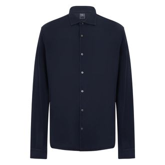Fedeli Langarmshirt - - Shirts - Herren - Blau - 5XL