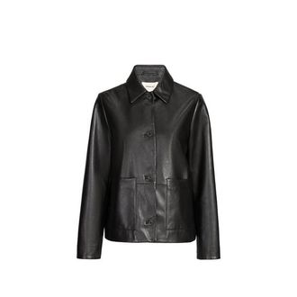 Saison 1865 Veste droite Wom en cuir