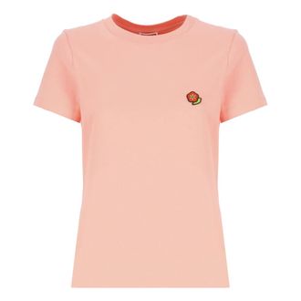 Kenzo Femme, Tops, Rose, Taille: 36 FR T-shirt Rose avec Broderie Florale