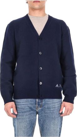 A.P.C. A.p.c., Homme, Pulls, Bleu, Taille: L Kenny Cardigan