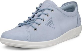 Ecco Schn&uuml;rschuh Ecco Soft 2 Schuhe blau dusty blue Damen Schn&uuml;rer