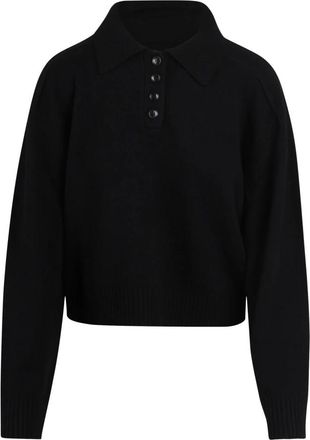 Loulou Studio Femme, Tops, Noir, Taille: 38 FR Homere Cashmere Polo