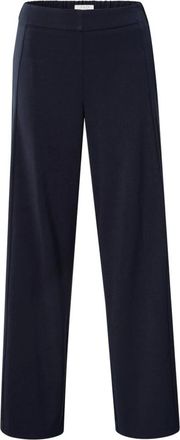 YaYa Yaya, Femme, Pantalons, Bleu, Taille: 42 FR Pantalon Large Tiss&eacute; avec D&eacute;tails de Coutures