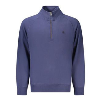 Timberland Exeter River Bestickter Logo Pullover mit Viertelrei&szlig;verschluss - - Sweatshirts & Hoodies - Herren - Blau - 2XL