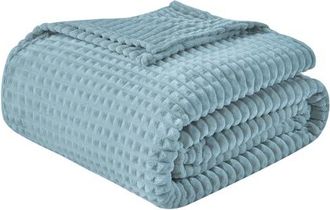 Emme Plaid Couverture Douillette, Grande, 200 x 230cm, Plaid Polaire Flanelle, Douce, Chaude, Jet&eacute; de Canap&eacute;, Couverture Doux, Bleu Vert