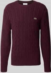 Lacoste Regular Fit Pullover aus reiner Wolle