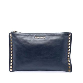Miu Miu Sac pochette Pre-owned - Femme - Pre-owned - Bleu - Taille: ONE Size