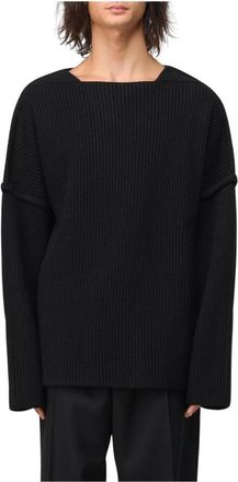 Jil Sander Herren, Strickwaren, Schwarzk, MGröße