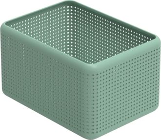 Rotho Madei Aufbewahrungskiste 13l, Kunststoff (PP recycelt) BPA-frei, grün, 13l (32.6 x 23.8 x 18.8 cm)
