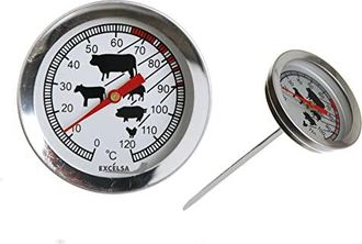 Excelsa X-Line Fleischthermometer, Edelstahl, Silber, 12 cm