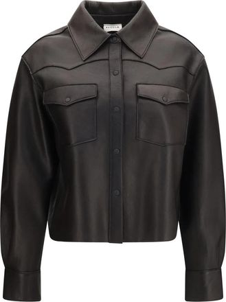 P.A.R.O.S.H. Lederjacke - - Jackets - Damen - Braun - S