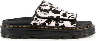 Dr. Martens Sandales plateformes Zebzag en cuir Hair-On dalmatien