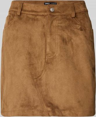 Only Eng anliegender Mini-Rock in Wildleder-Optik Modell TULIP