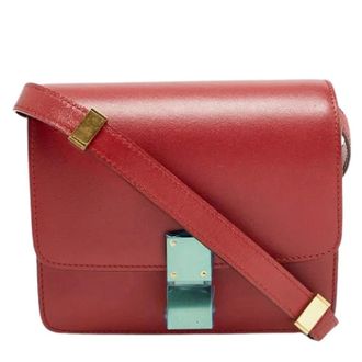 Celine Sac bandouli&egrave;re Vintage Pre-owned - Femme - Pre-owned - Rouge - Taille: ONE Size
