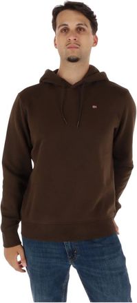 Napapijri Homme, Sweatshirts et sweats &agrave; capuche, Brun, Taille: M Sweat &agrave; capuche
