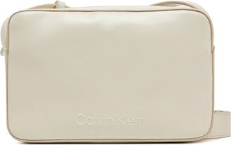 Calvin Klein Handtasche Calvin Klein Embossed Logo Camera Bag K60K612555 Beige