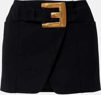 Balmain Minirock aus Schurwolle