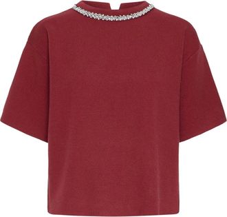 Ichi Ichi, Femme, Tops, Rouge, Taille: 46 FR T-Chemises
