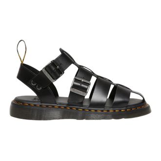 Dr. Martens Leder Schnallen Sandale Gummisohle - - Shoes - Herren - Schwarzk - 44 EU