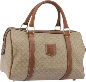 Celine Pre-owned Vintage Canvas Hand Bag - Femme - Pre-owned - Beige - Taille: ONE Size