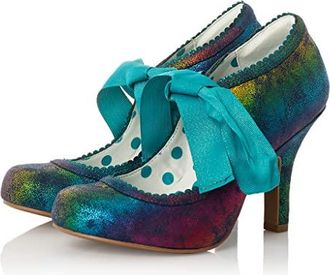 Ruby Shoo Chaussures &agrave; talons bootie en tissu Willow pour femmes, Arc-en-ciel, 38 EU