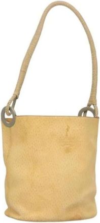 Prada Pre-owned Cuir sacs-prada - Femme - Pre-owned - Beige - Taille: ONE Size