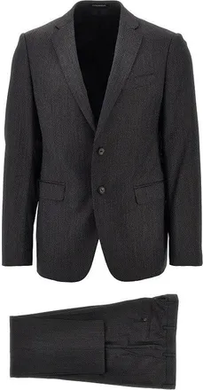 Emporio Armani M Line moulin&eacute; wool suit Man 46