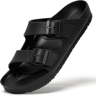 Saguaro Homme Tongs Femme Mules de Plage EVA Clogs Légère Sabot de Jardin Été Sandale Outdoor Slippers Noir 39