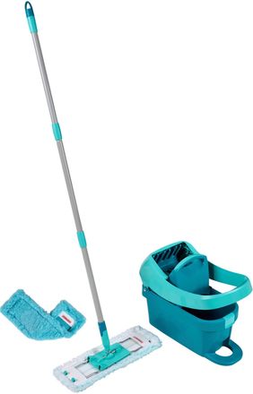 Leifheit Bodenreinigungsset Profi XL Mobile, Kunststoff, 146 cm, ergonomischer Griff, rutschfester 360&deg; Drehgelenk, hohe Saugf&auml;higkeit, kabellos, Haushaltsrein