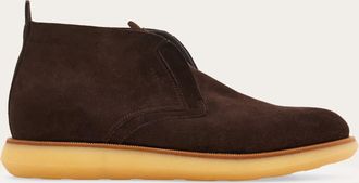 Ferragamo Herren Slip-on Desert-Boot Beige Gr&ouml;&szlig;e 40.5