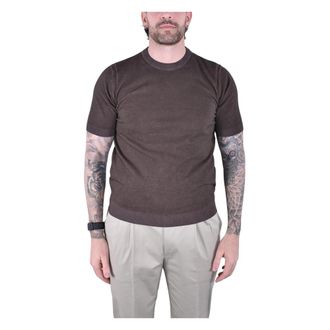 KANGRA T-Shirt mit Rundhalsausschnitt - - Tops - Herren - Braun - 2XL