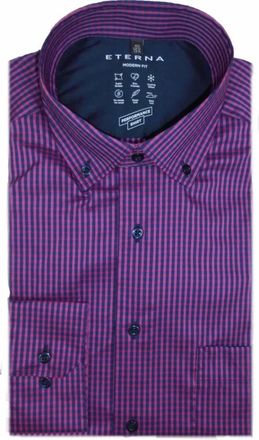 Eterna Herren, Shirts, Lila, MGröße