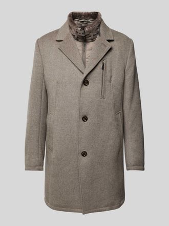 Gimos Mantel aus Lanawoll-Mix mit abnehmbarem Stehkragen
