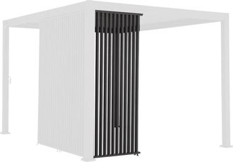 Sweeek Triomphe persienne verticale pour pergola 3m. aluminium. panneau brise vue. anthracite