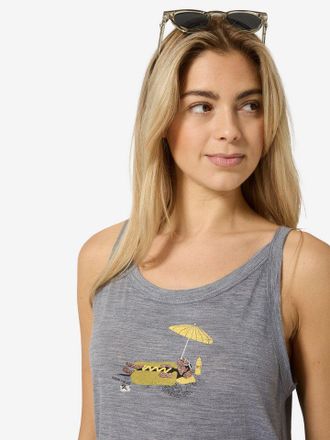 super.natural Sommerkleid f&uuml;r Damen, Merino W HOT DOG DRESS mit Tier-Motiv, atmungsaktiv