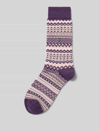 Burlington Socken aus elastischem Schurwolle-Mix mit Baumwoll-Anteil