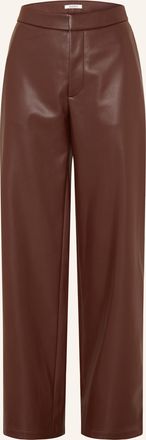 Gauchère Gauchere Marlenehose In Lederoptik braun