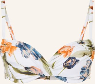 Maryan Mehlhorn Maryan Mehlhorn B&uuml;gel-Bikini-Top Tulipe In Wickeloptik weiss