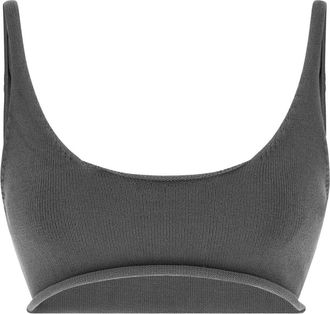 Entire studios Entire Studios, Femme, Sous-v&ecirc;tements, Gris, Taille: 40 FR Raw Knit Crop Top