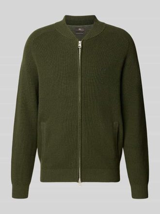 Fynch-Hatton Strickjacke mit Zweiwege-Rei&szlig;verschluss und Label-Stitching