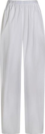 Fabiana Filippi Femme, Pantalons, Blanc, Taille: 36 FR Pantal&oacute;n ancho de algod&oacute;n