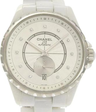 Chanel Montre Vintage en Verre Pr&eacute;-owned - Femme - Pre-owned - Blanc - Taille: ONE Size