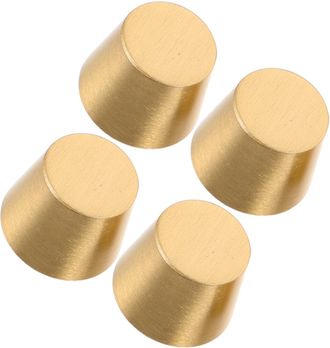 NUOBESTY ELAYARD 4 St&uuml;ck Messing M&ouml;belbeine Konisch Mini Holztablett-erh&ouml;her Stabile Schrankf&uuml;&szlig;e f&uuml;r Servierplatten Regalst&uuml;tzen Multifunktionale K&uuml;chen-ger&auml;te