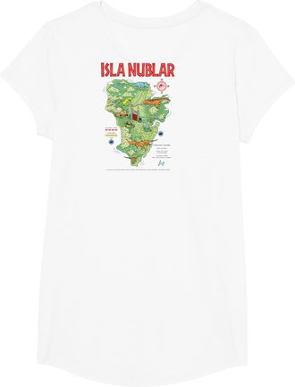 Jurassic Park Island Guide Map T-Shirt