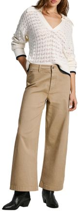 Pepe Jeans London Damen Tania Hose, Braun (Dark Stone Beige), 28 W/30 L